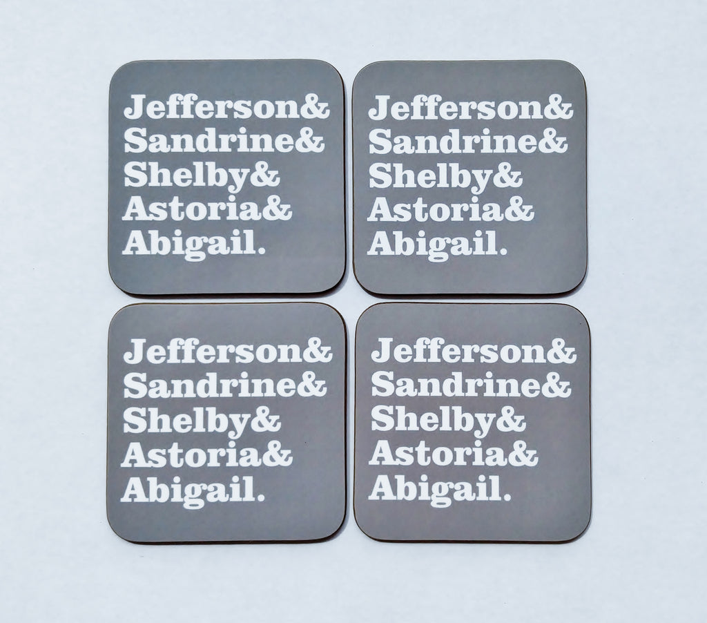 Housewarming Gift Personalized Family Name Family Gift Coaster Set Cus ...