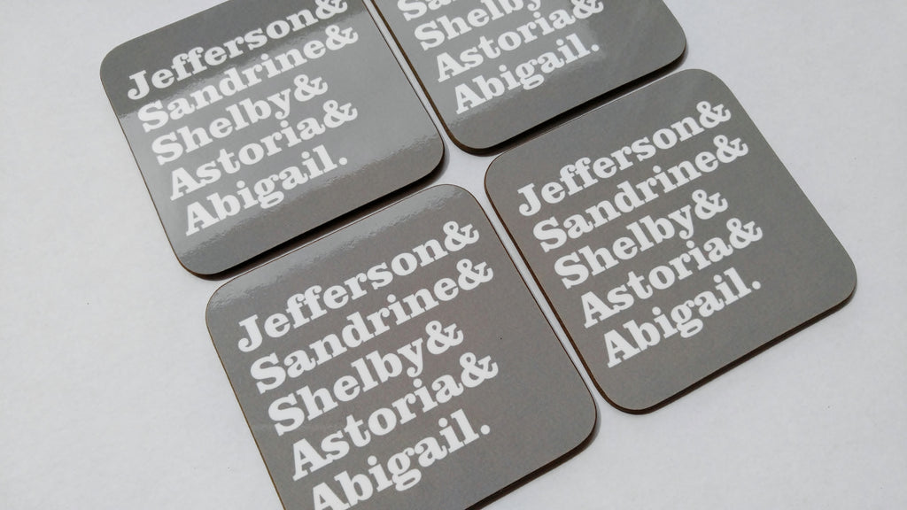 Housewarming Gift Personalized Family Name Family Gift Coaster Set Cus ...