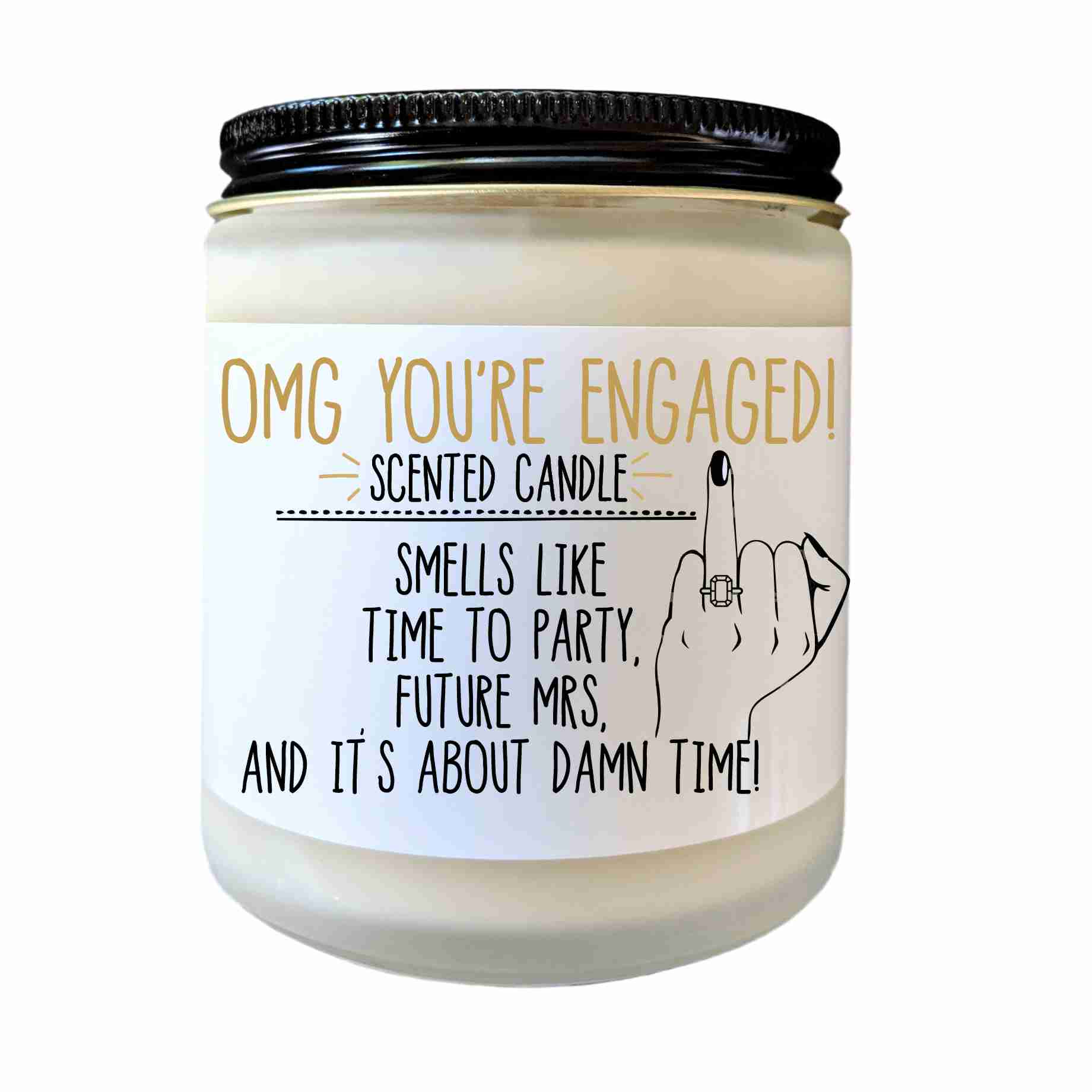 OMG You're Engaged Candle Newly Engaged Future Mrs. Gift New Mrs. Enga ...